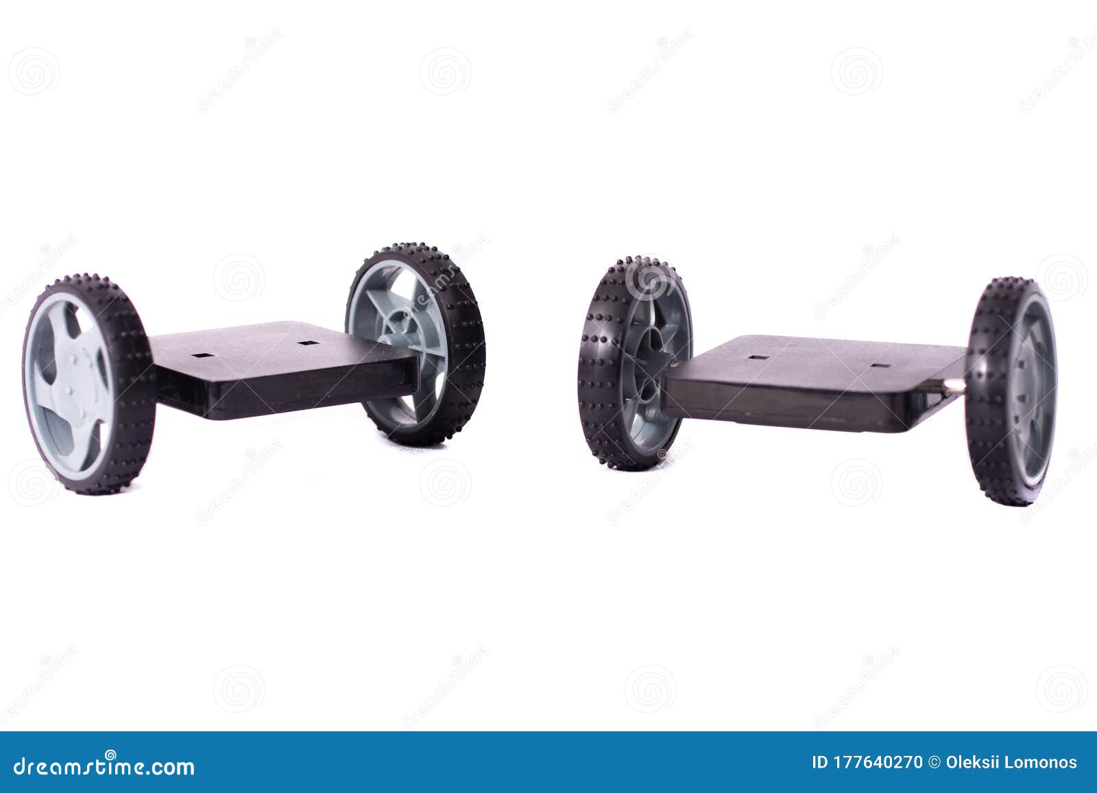 A Platform with Two Wheels in the Form of a Gyroboard with Large Wheels ...
