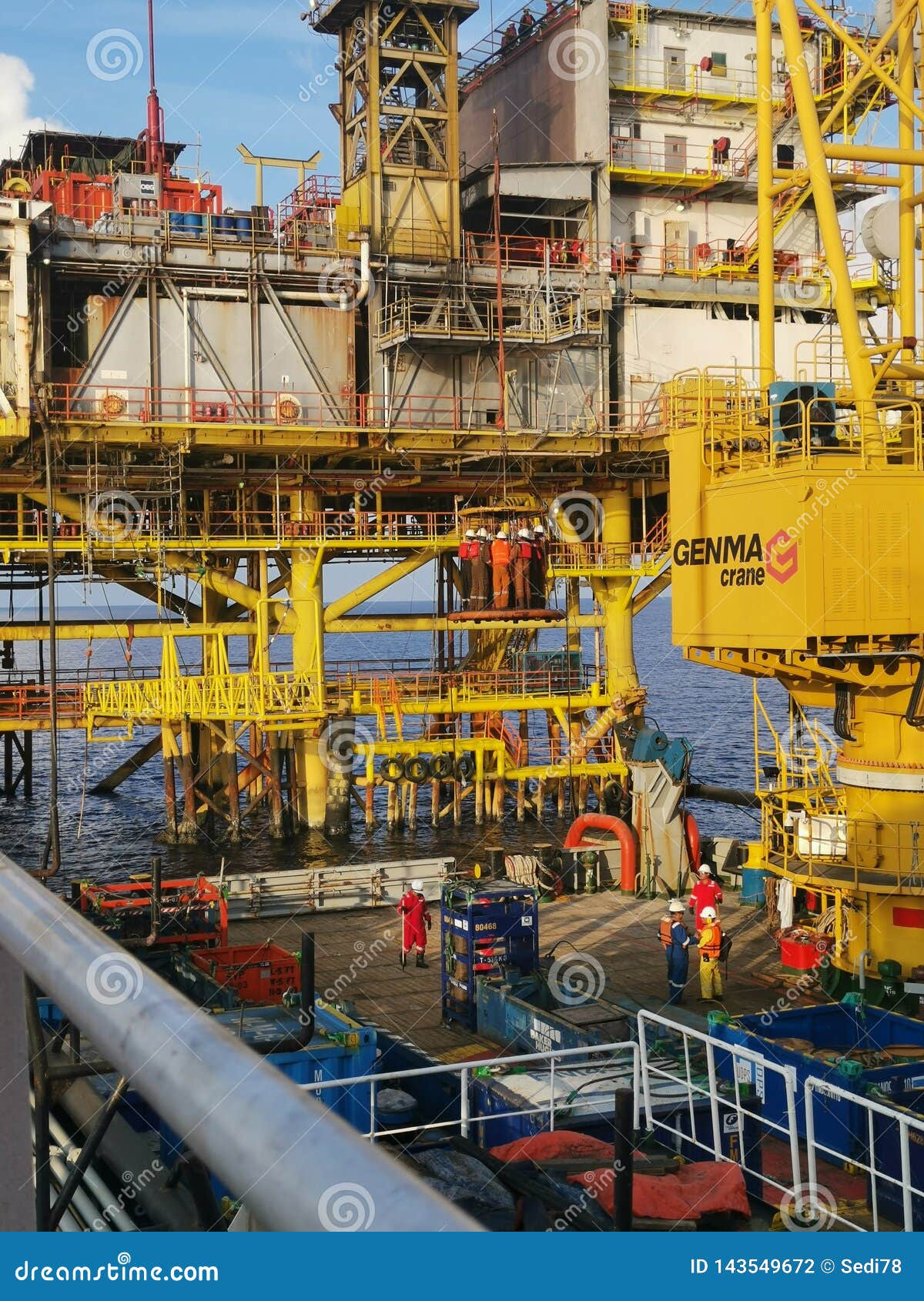 Platform On A Barge Editorial Image | CartoonDealer.com #27839278