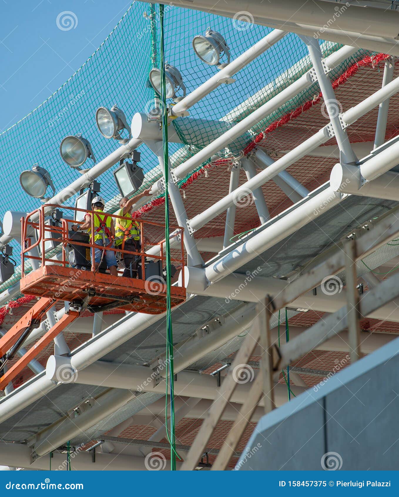 Platform for Working at Height Editorial Image - Image of harness ...