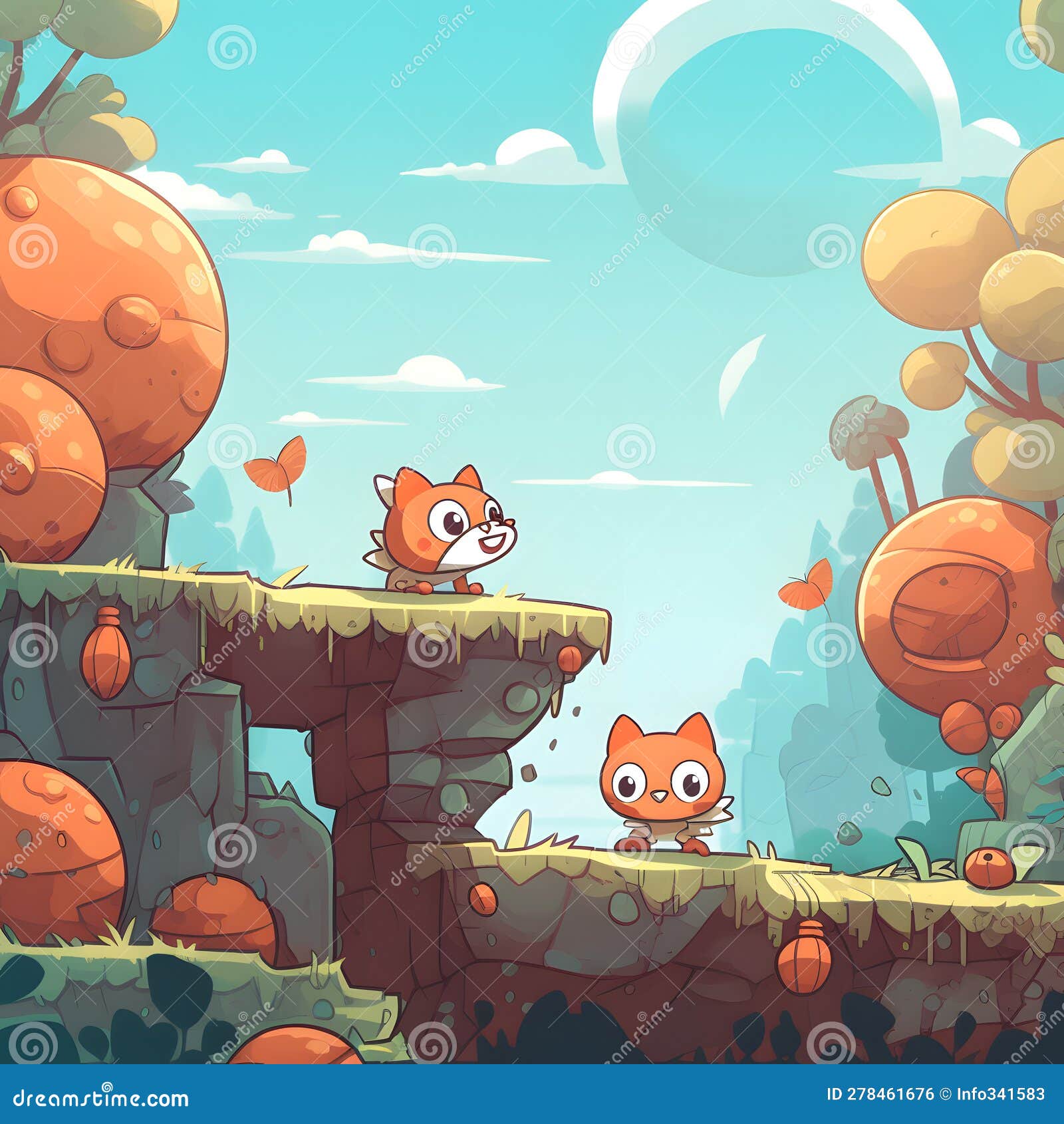Platformer Game Featuring a Cute Animal Protagonist Color Three ...