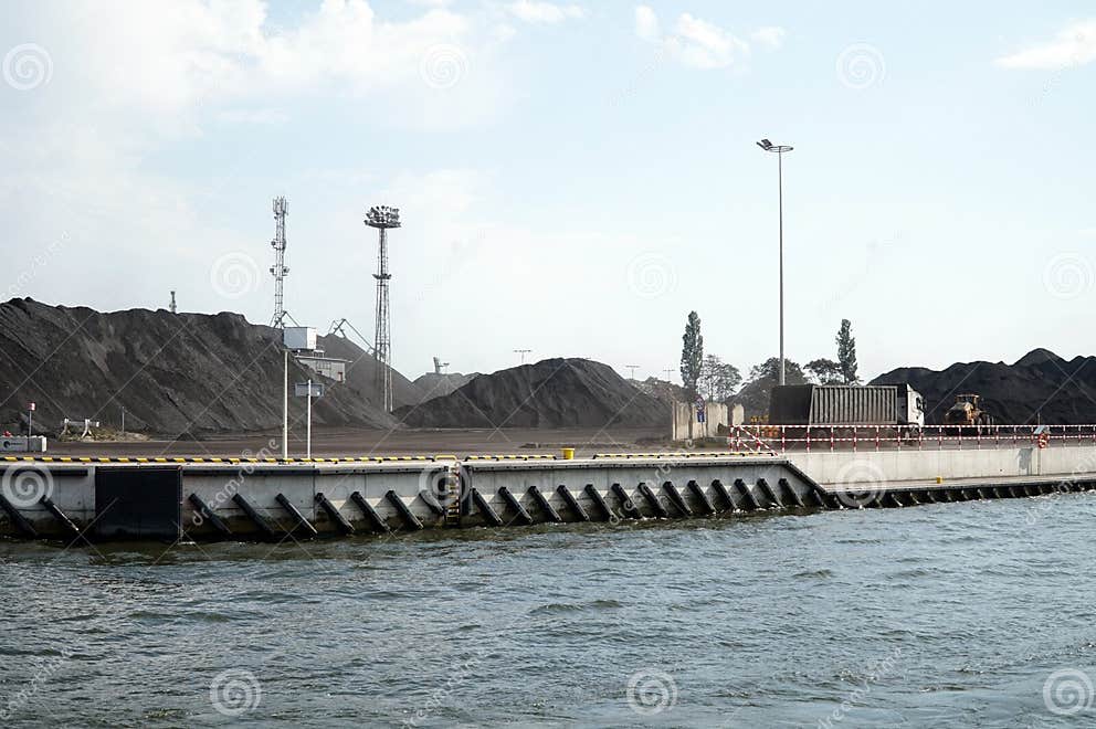 Platforms for Loading Coal on Platforms in the Port of Gdansk on the ...