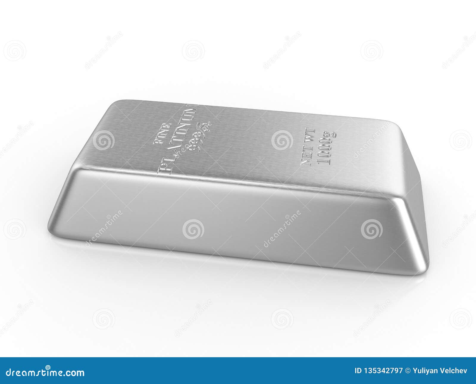 Platinum bar stock illustration. Illustration of luxury - 135342797