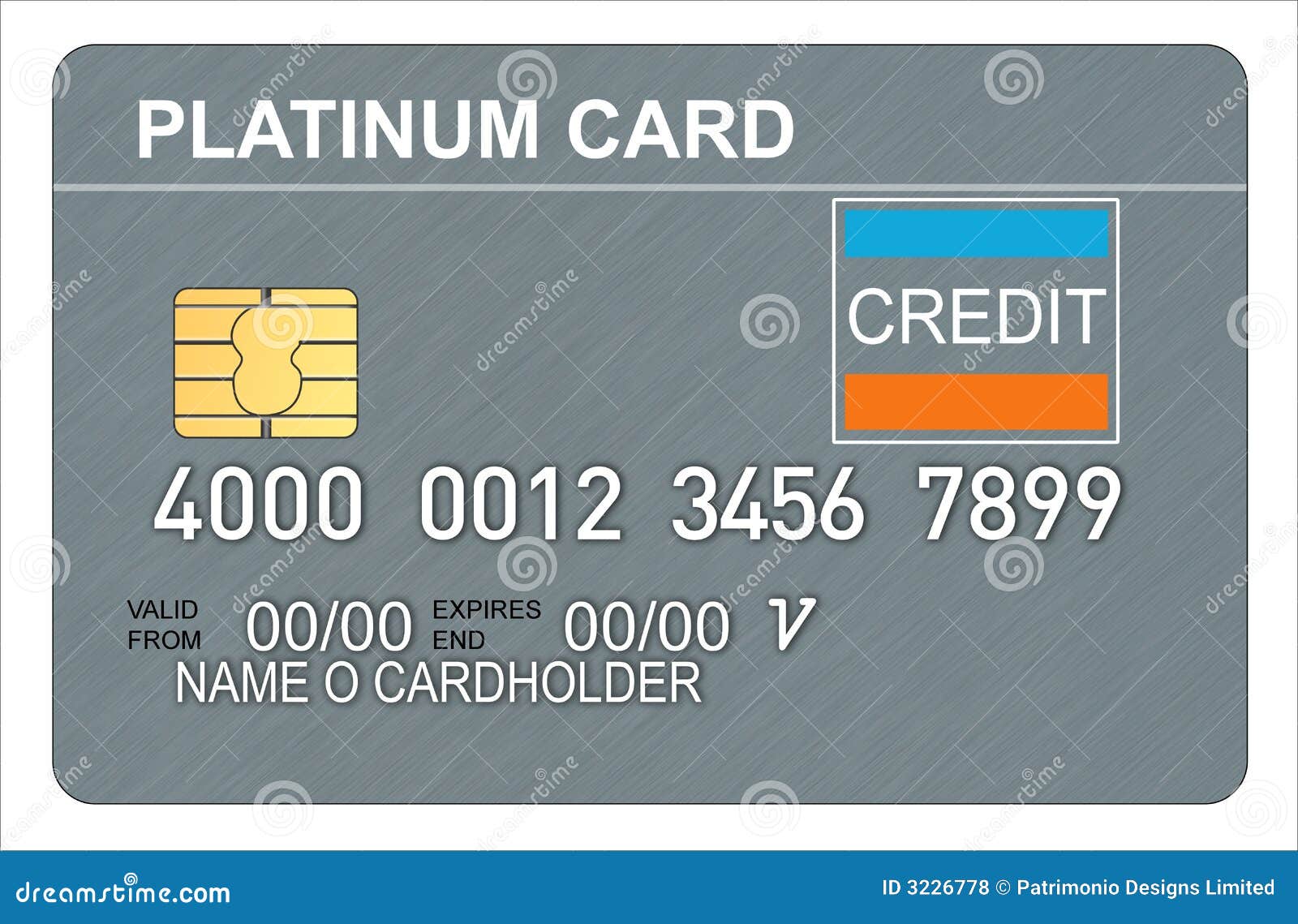 Platinum credit card stock illustration. Illustration of electronic ...