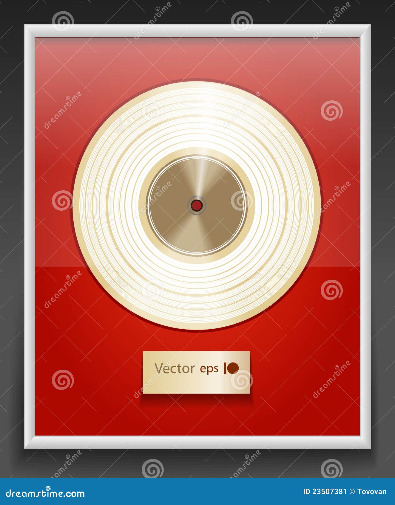 Platinum disc stock vector. Illustration of dear, label - 23507381