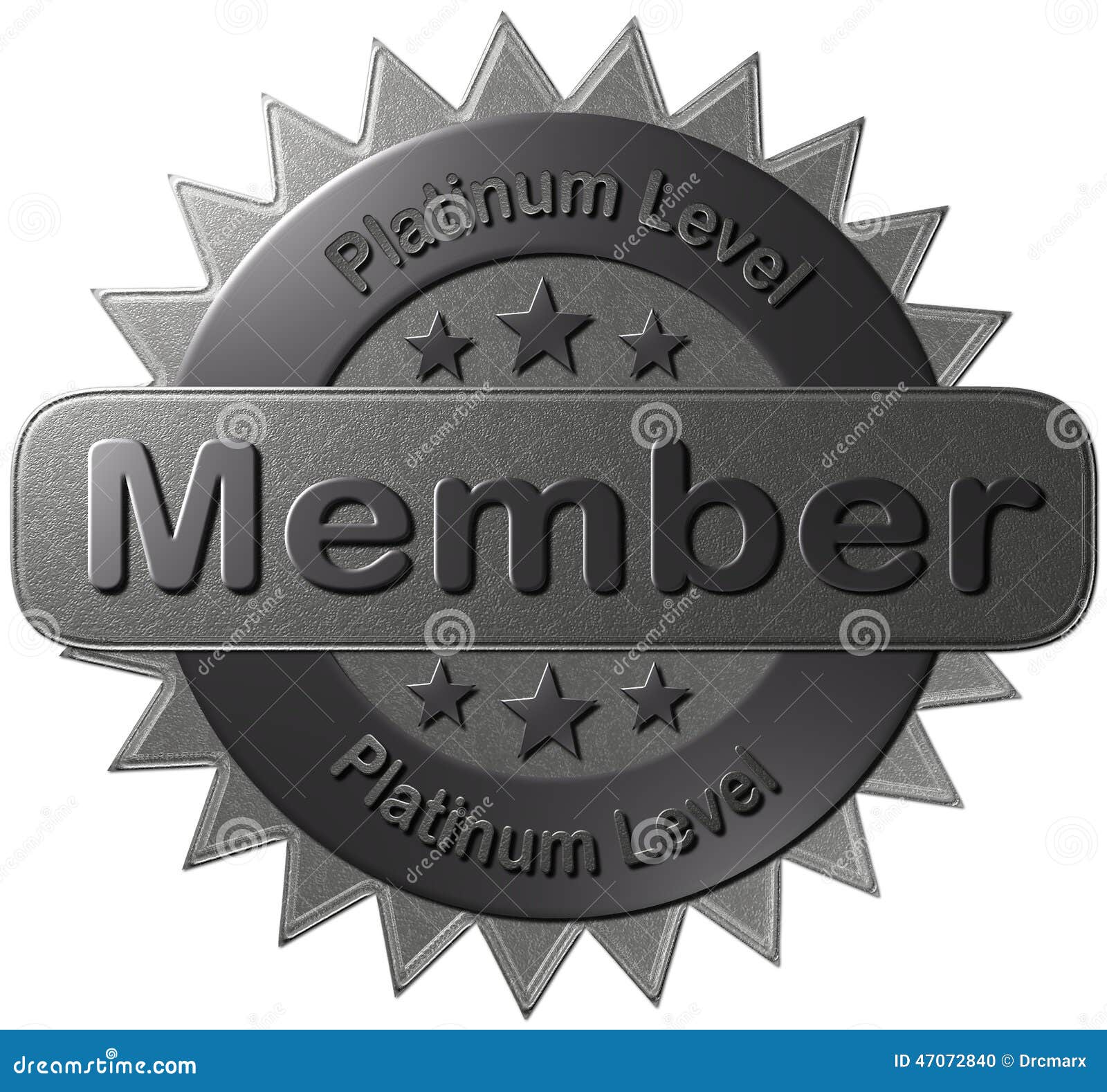 Platinum Level Member (Seal) Stock Illustration - Illustration of ...