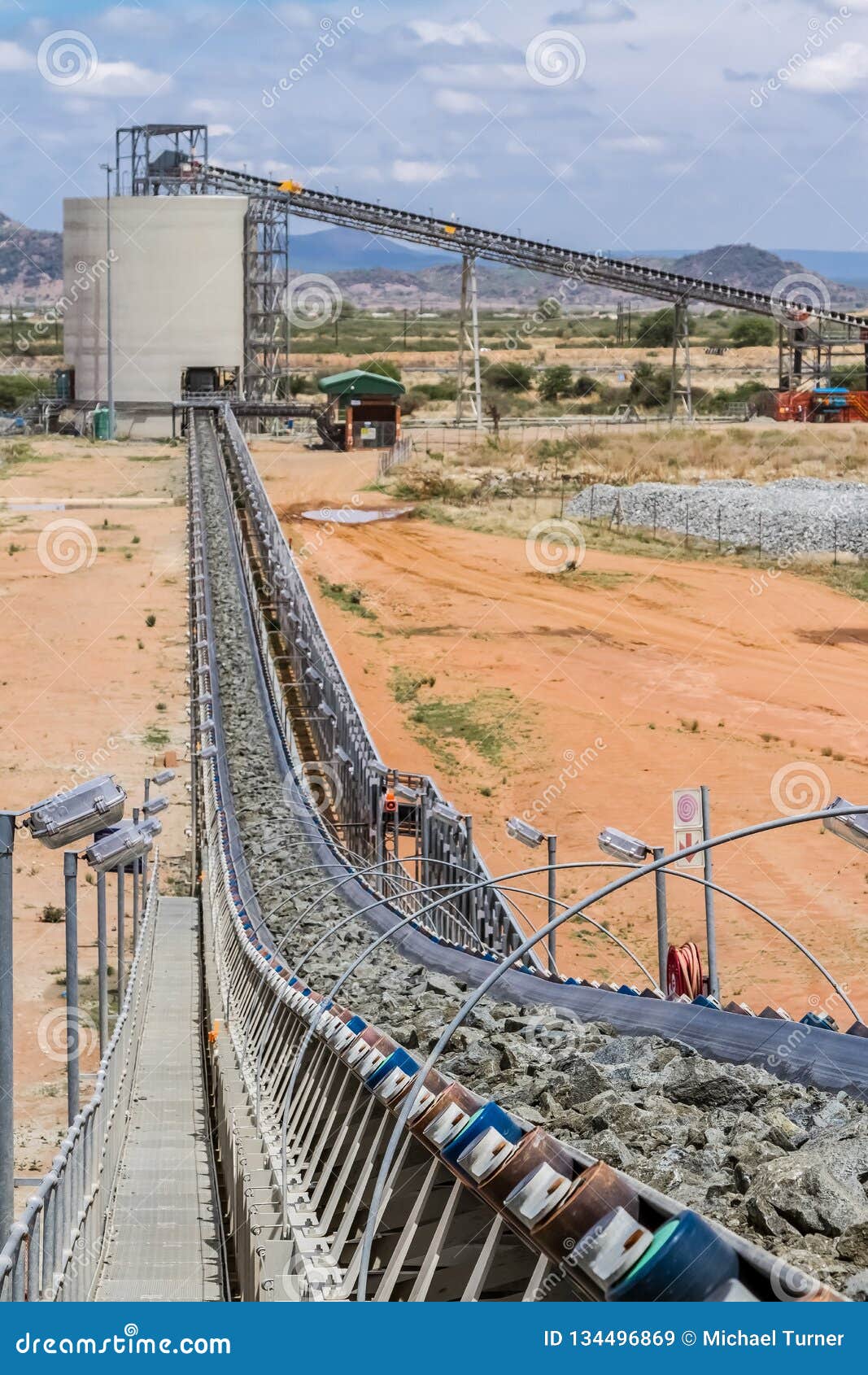 Platinum Mining and Processing of Ore Stock Image - Image of belt ...