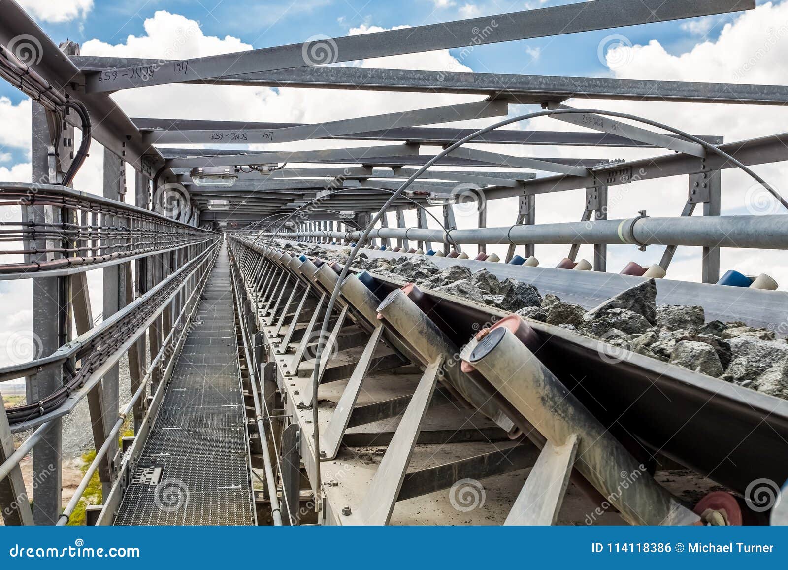Platinum Mining and Processing of Ore, Piles of Ore Rock Being Moved ...
