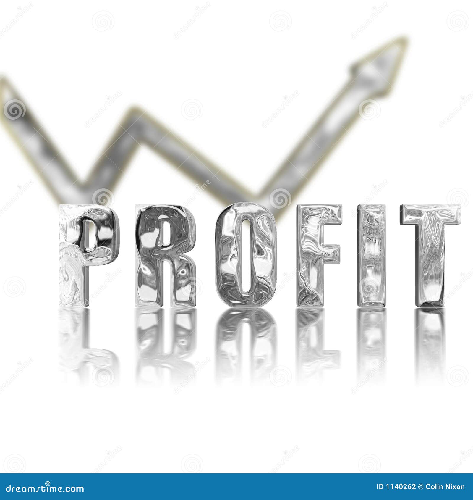 Platinum Profit Up & Up Stock Illustration - Illustration of improve ...