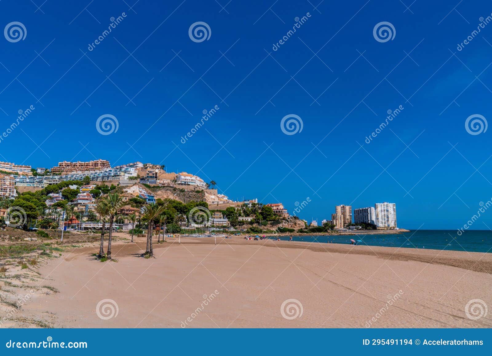 Platja Cap Blanc Beach Cullera Spain Stock Photo - Image of travel ...
