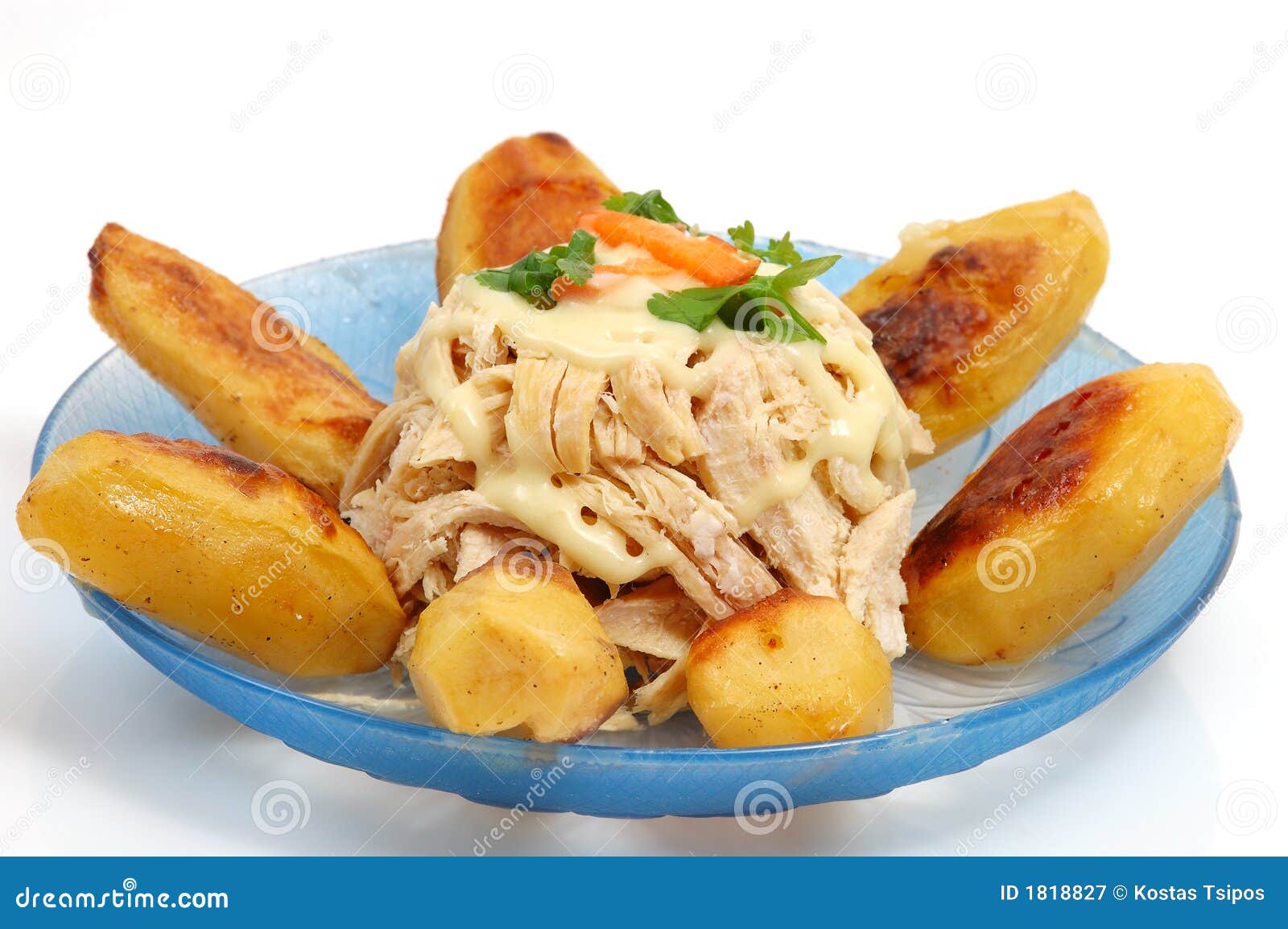 Plato de pollo imagen de archivo. Imagen de cena, detalle - 1818827