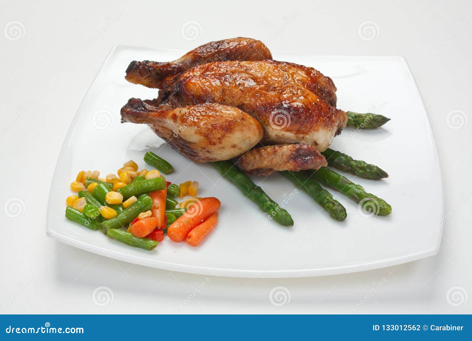 Plato del pollo frito foto de archivo. Imagen de alimento - 133012562