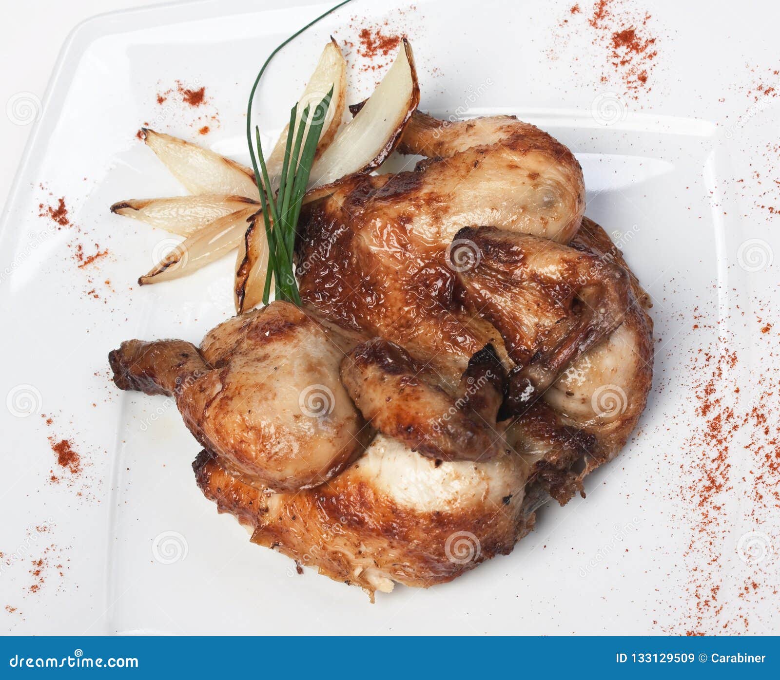 Plato del pollo frito imagen de archivo. Imagen de plato - 133129509