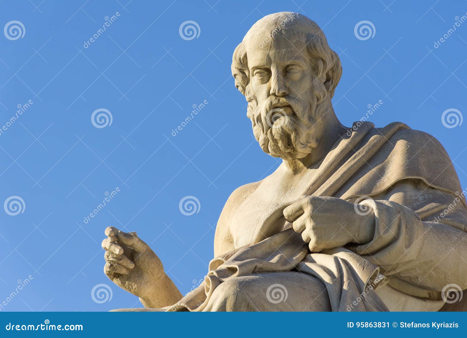 Plato stock image. Image of classic, sculpture, travel - 95863831