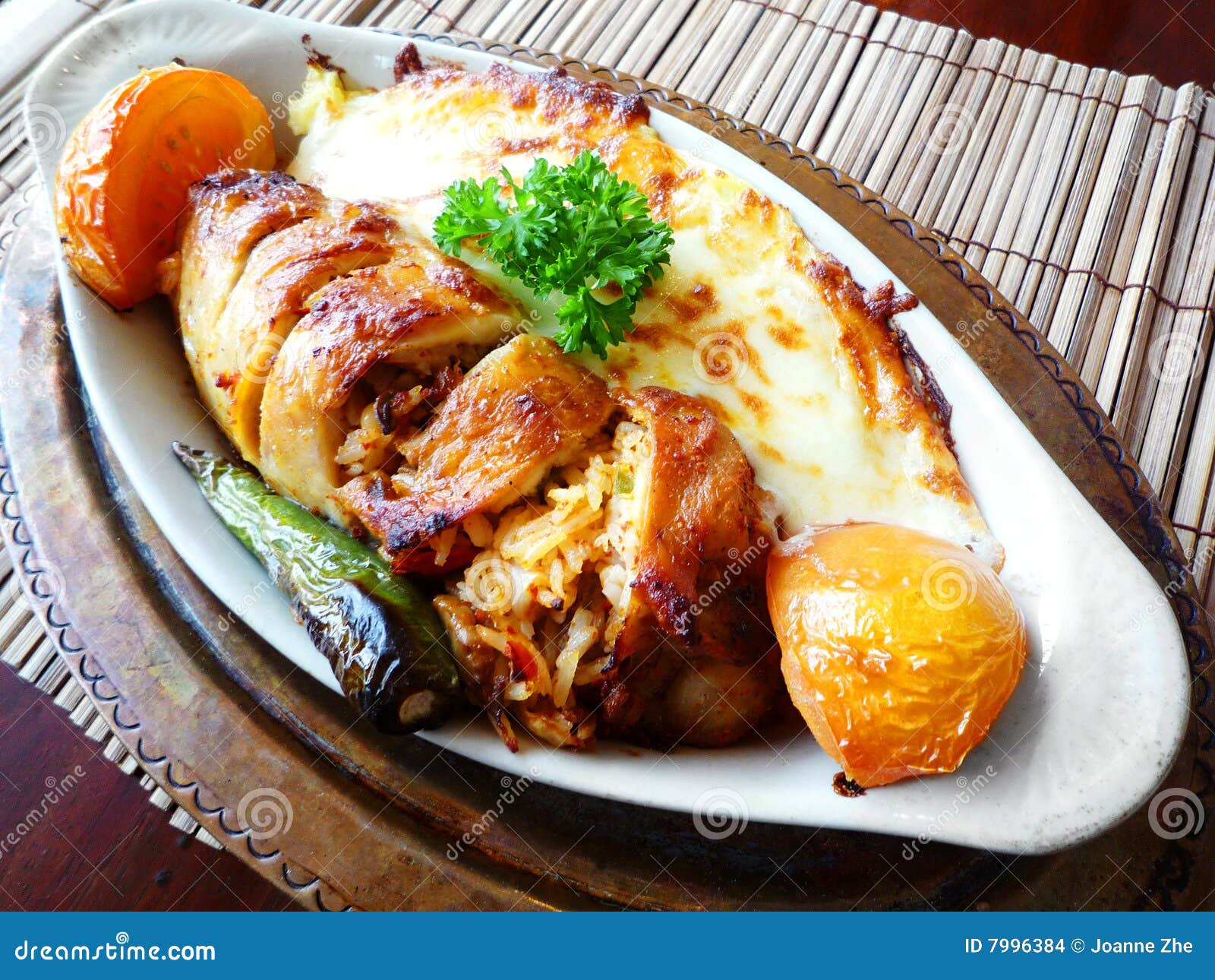 Plato Principal Del Pollo Turco Foto de archivo - Imagen de plato ...