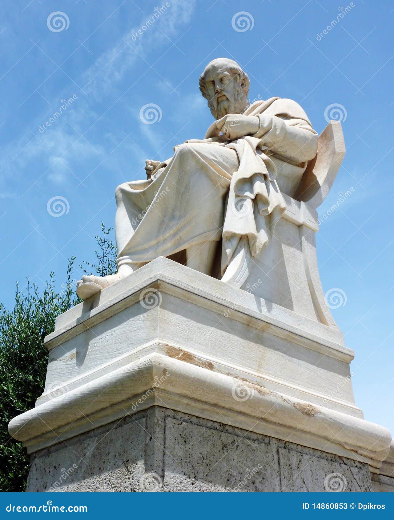 Plato statue stock image. Image of capital, architecture - 14860853