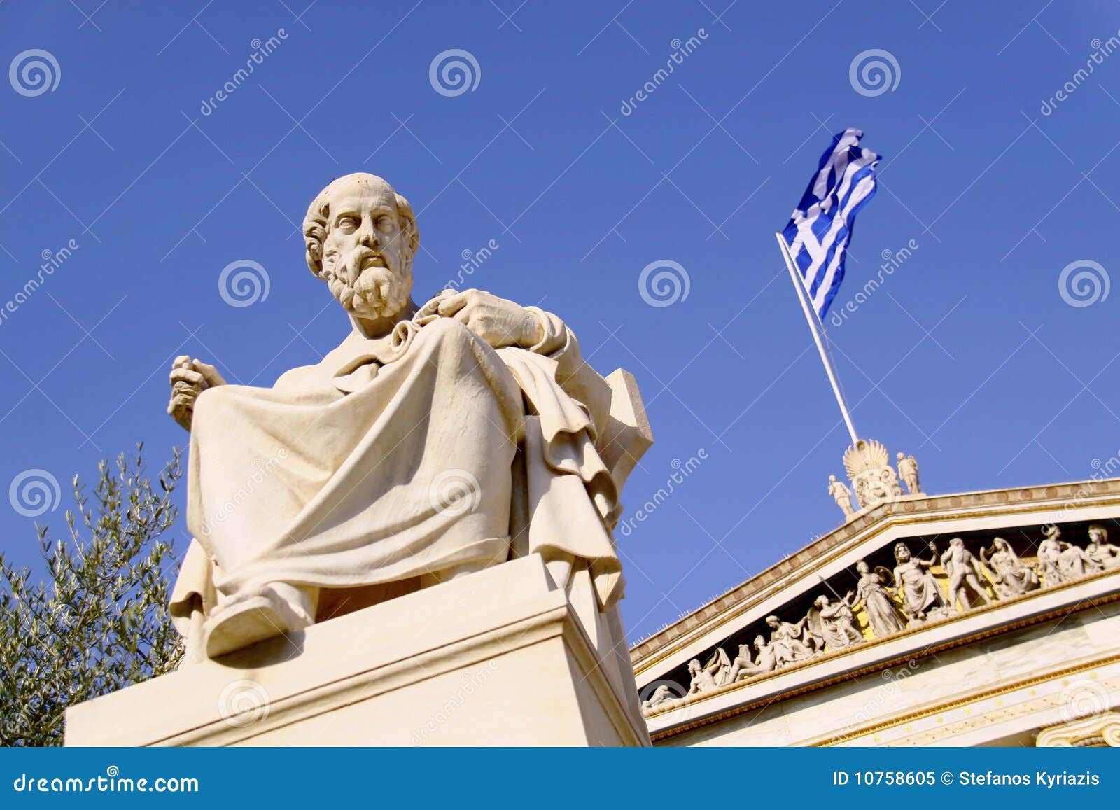 Platon stock image. Image of pillar, greek, history, forms - 10758605