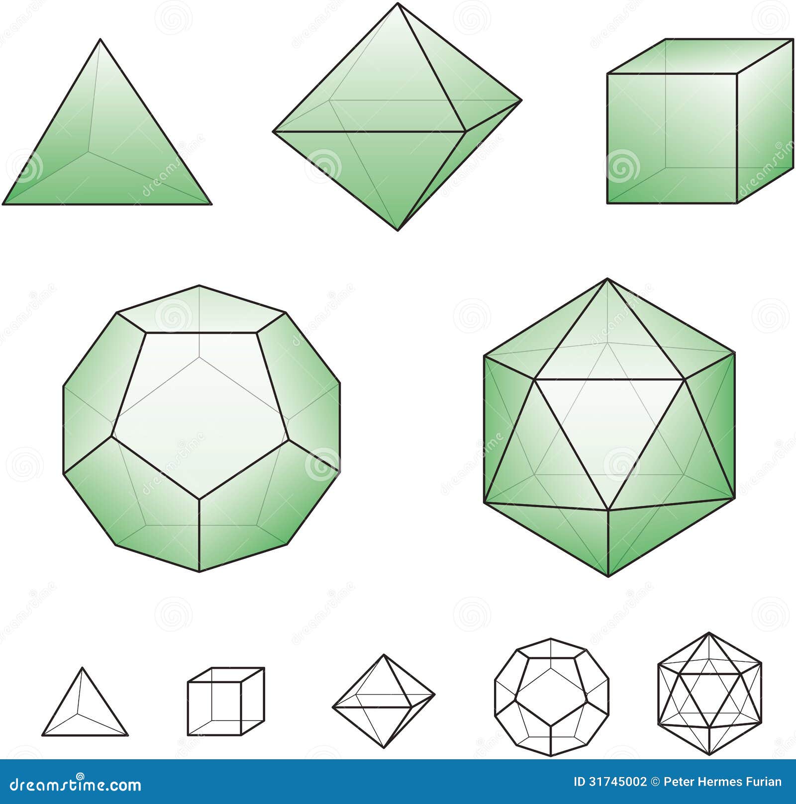 Platonic Solids with Green Surfaces Stock Vector - Illustration of ... Platonic Solids with Green Surfaces Stock Vector - Illustration of ...
