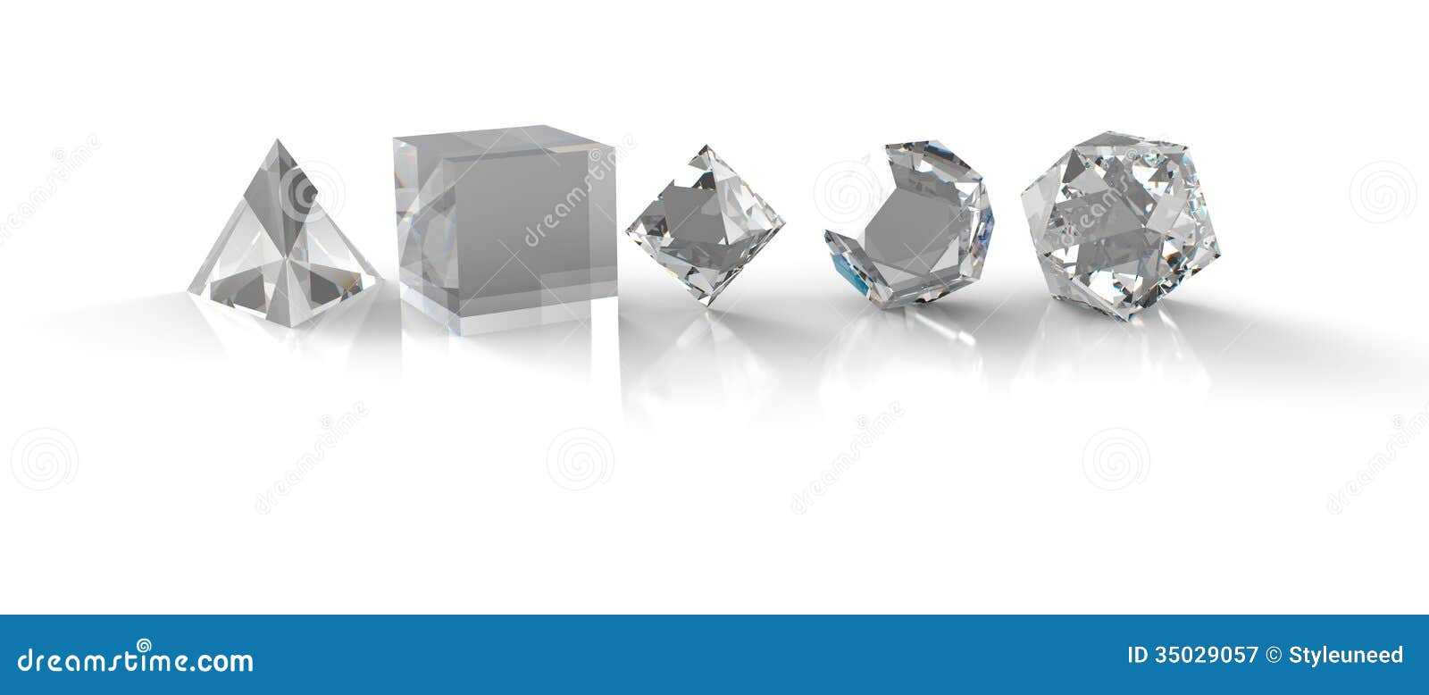 Platonic Solids. Tetrahedron, Hexahedron, Octahedron, Dodecahedron And ...