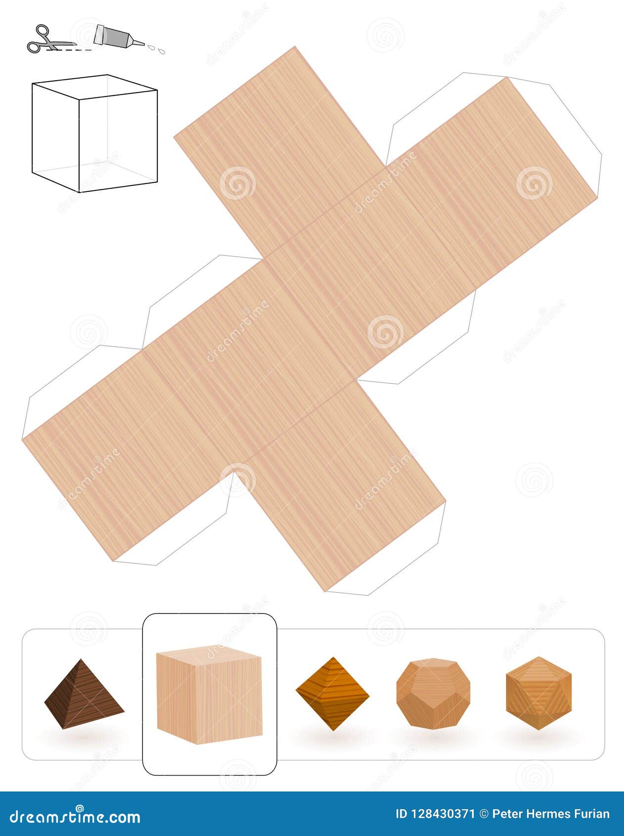 Platonic Solids Hexahedron Wooden Texture Stock Vector - Illustration ... Platonic Solids Hexahedron Wooden Texture Stock Vector - Illustration ...