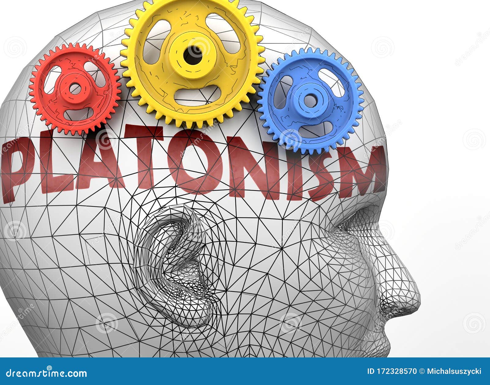 Platonism and Human Mind - Pictured As Word Platonism Inside a Head To ...