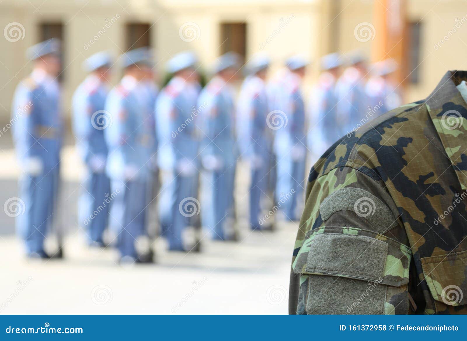 Platoon of soldiers stock photo. Image of deployed, platoon - 161372958