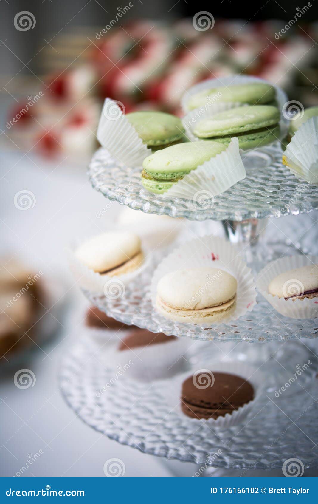 Platter of Colorful Macaroons Stock Photo - Image of assortment ...