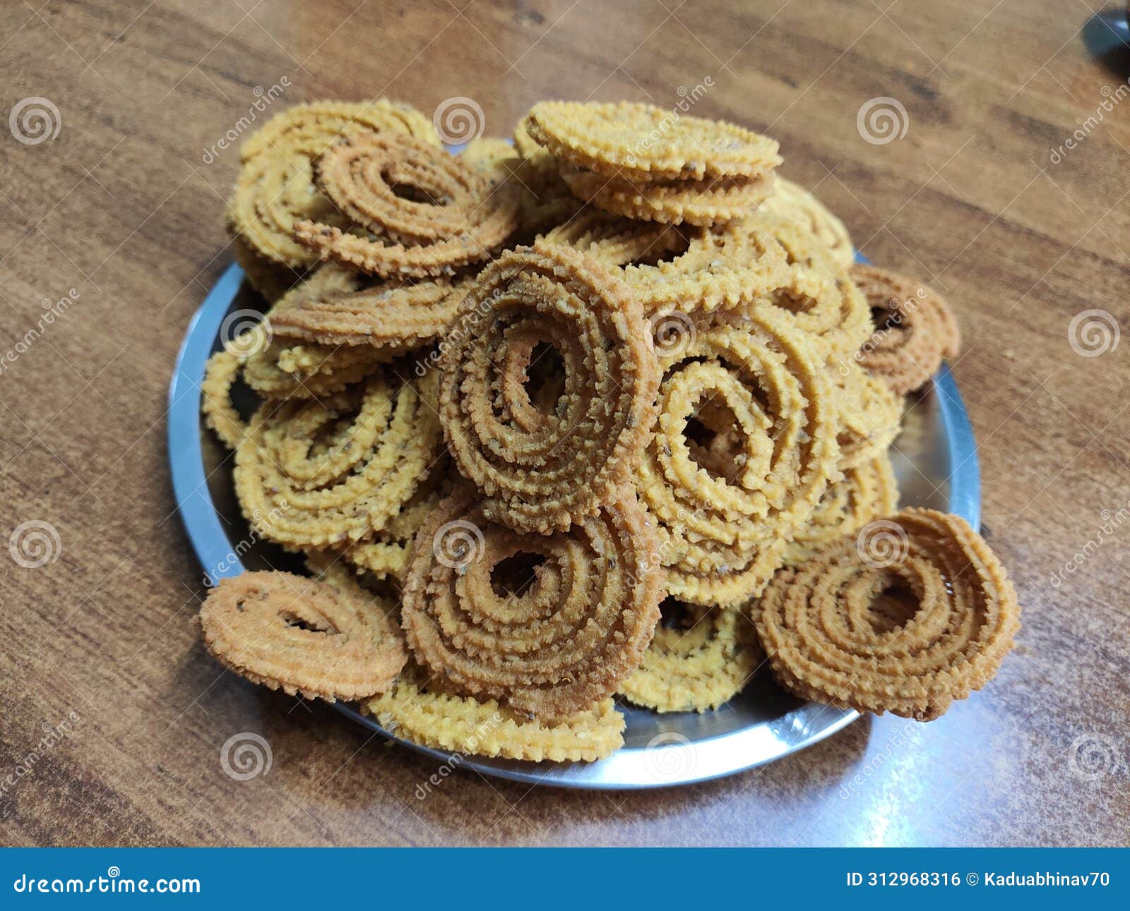 Closeup Murukku Snack stock photo. Image of snack, spicy - 312968316