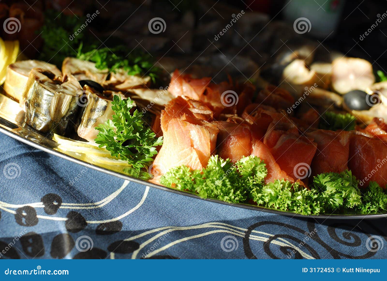Platter of fish snacks stock image. Image of meal, snacks - 3172453