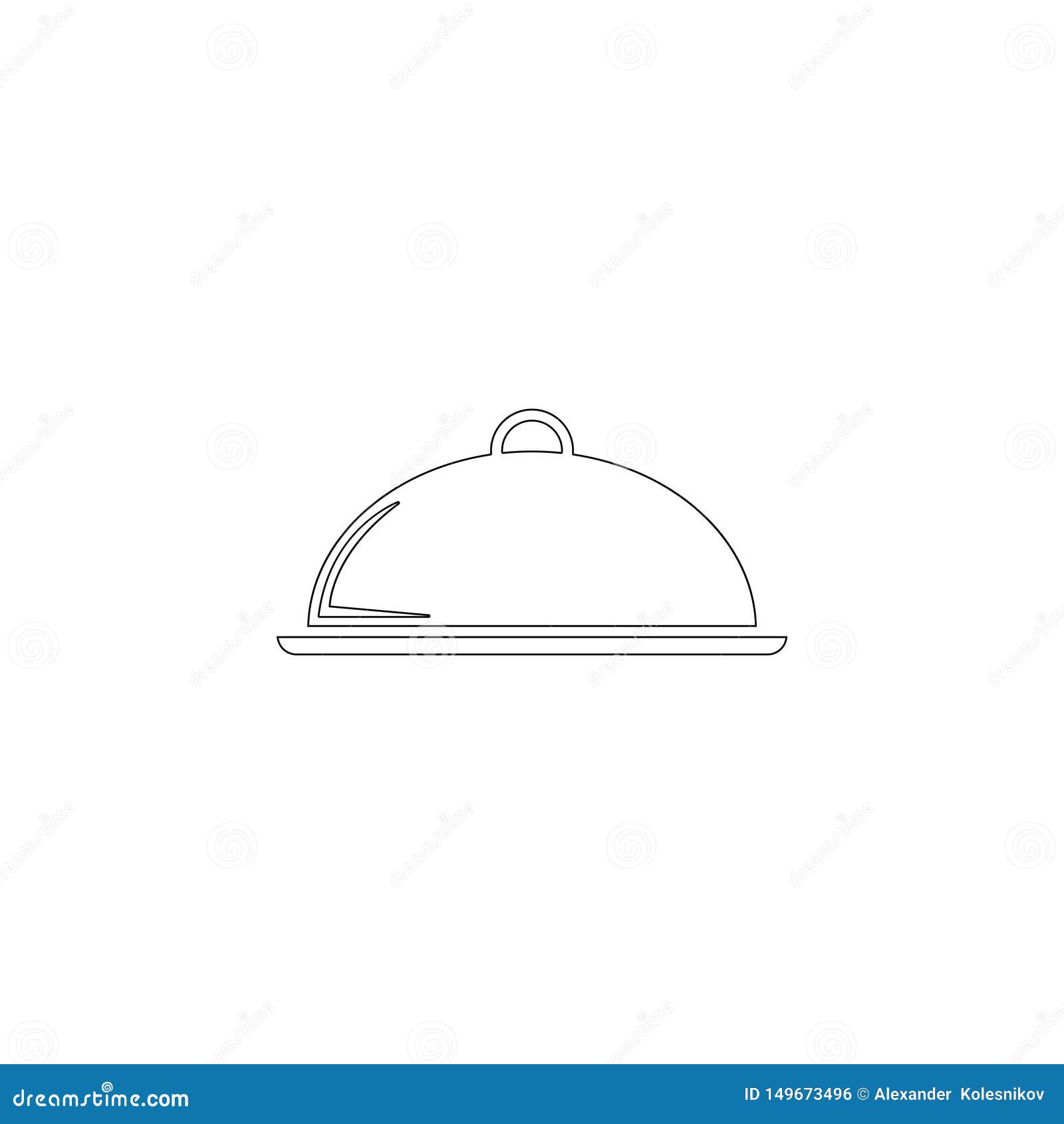Platter. flat vector icon stock vector. Illustration of food - 149673496
