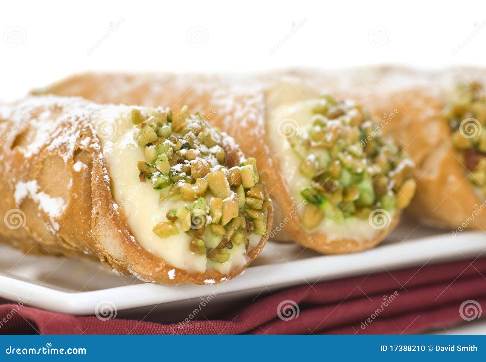 Platter of Italian cannoli stock photo. Image of paper - 17388210