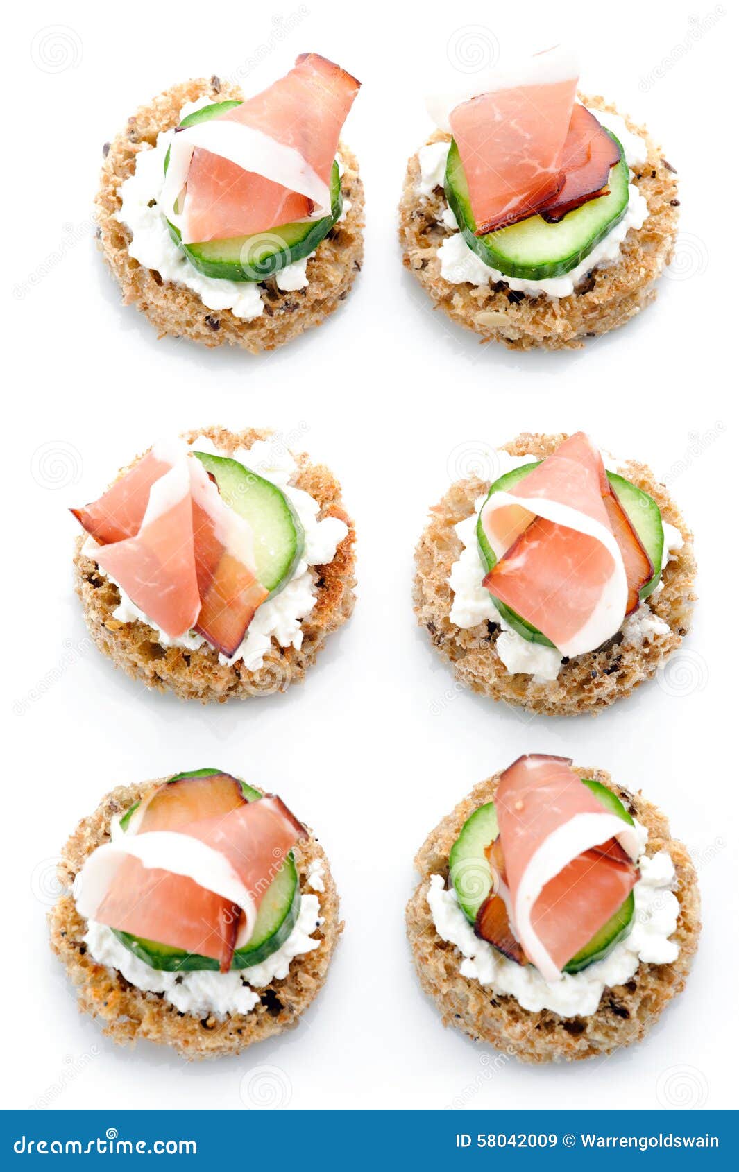Platter of Smoked Trout Canapes Stock Image - Image of gourmet, cream ...