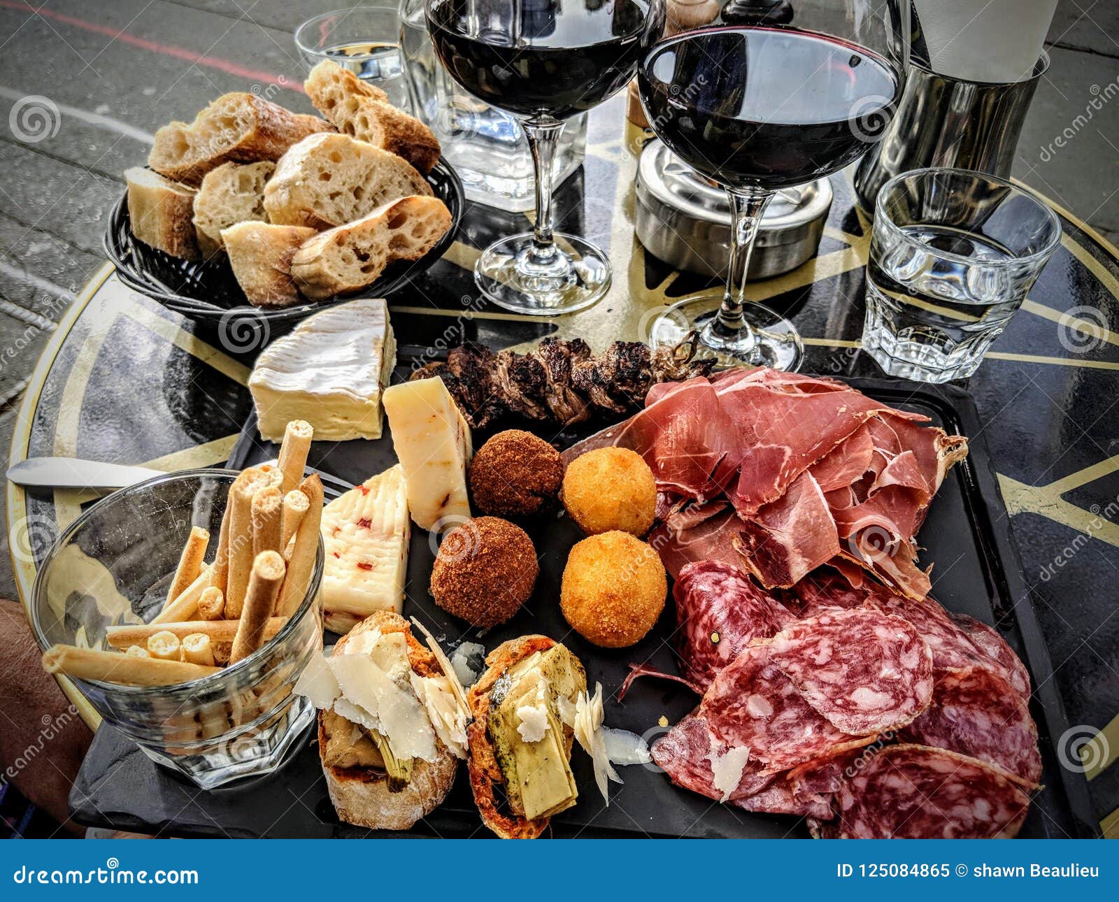 Tapas platter stock image. Image of food, tapas, snack - 125084865