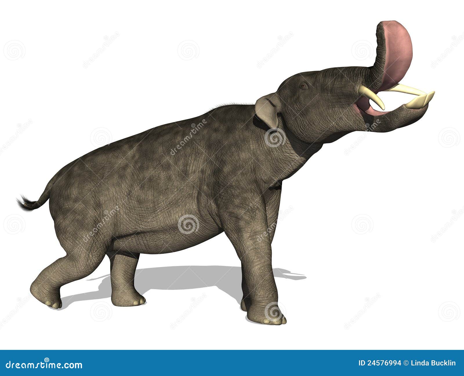 Platybelodon: Prehistoric Elephant Stock Illustration - Illustration of ...