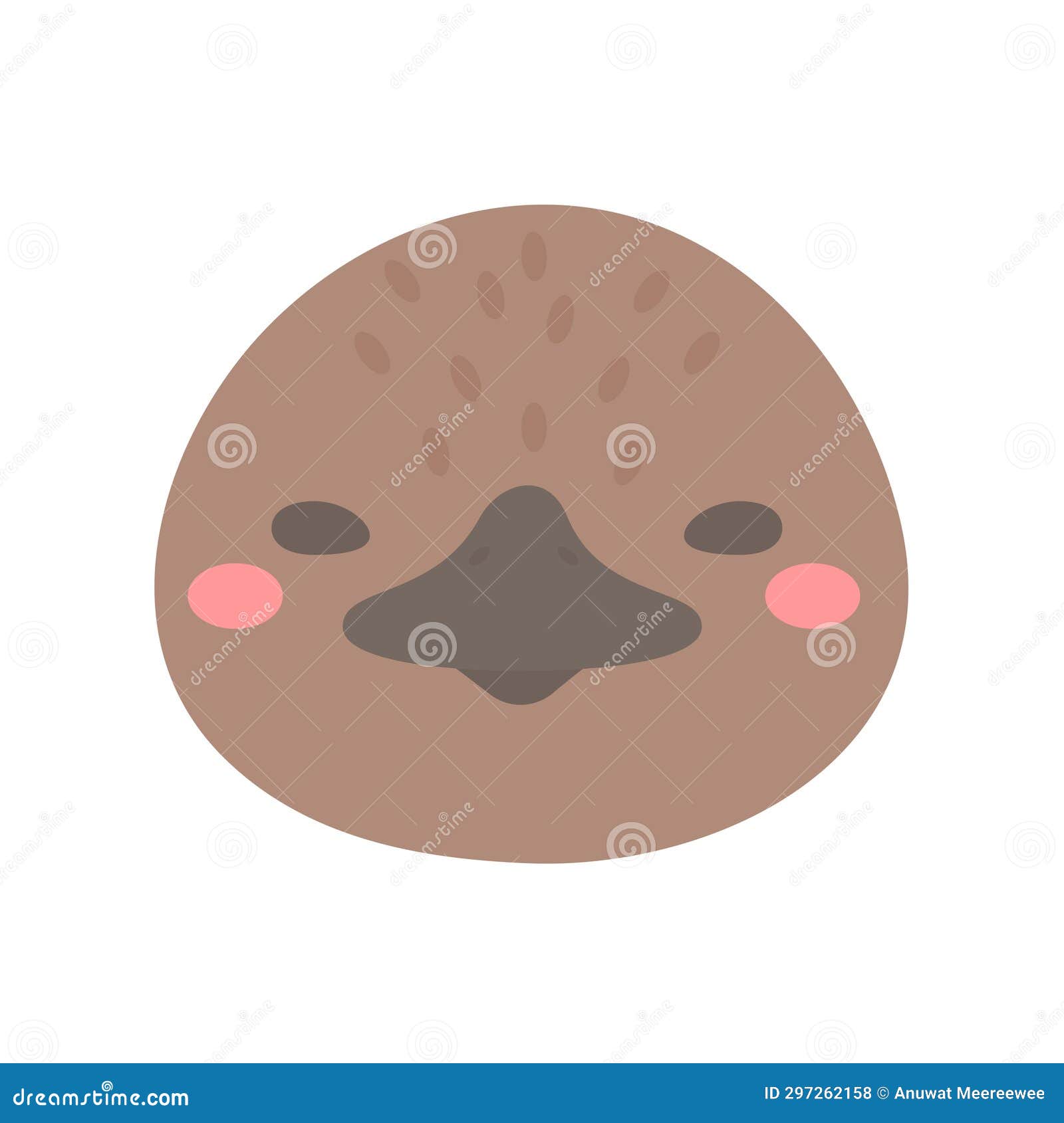 Platypus. Cute Funny Australian Animal. Vector Cartoon Flat ...