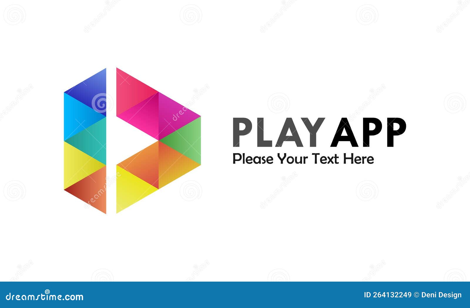 Play app logo stock vector. Illustration of drawing - 264132249