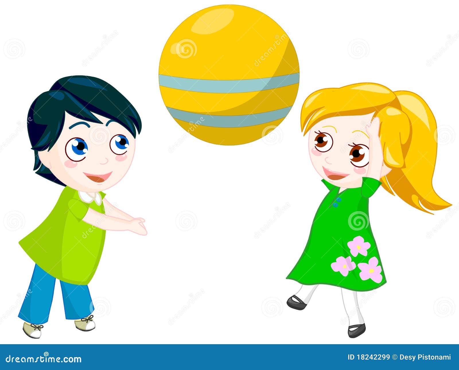 Play ball stock illustration. Illustration of happy, cheerful - 18242299