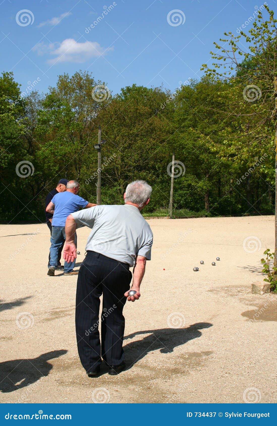 Men playing petanque stock image. Image of petanque, playing - 734437
