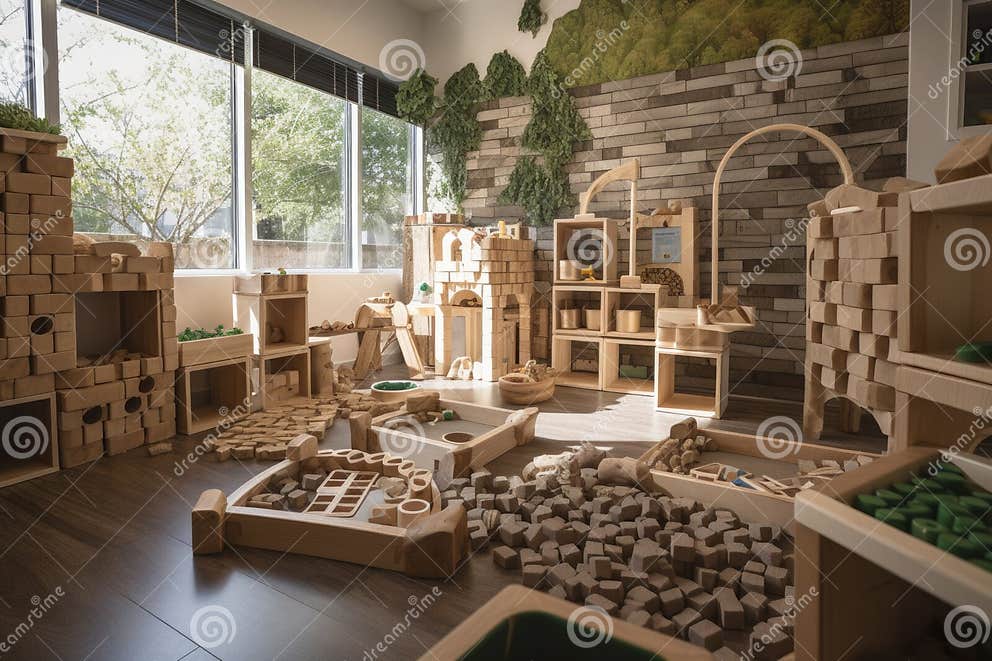 Play-based Learning Environment with Building Blocks, Puzzles, and ...
