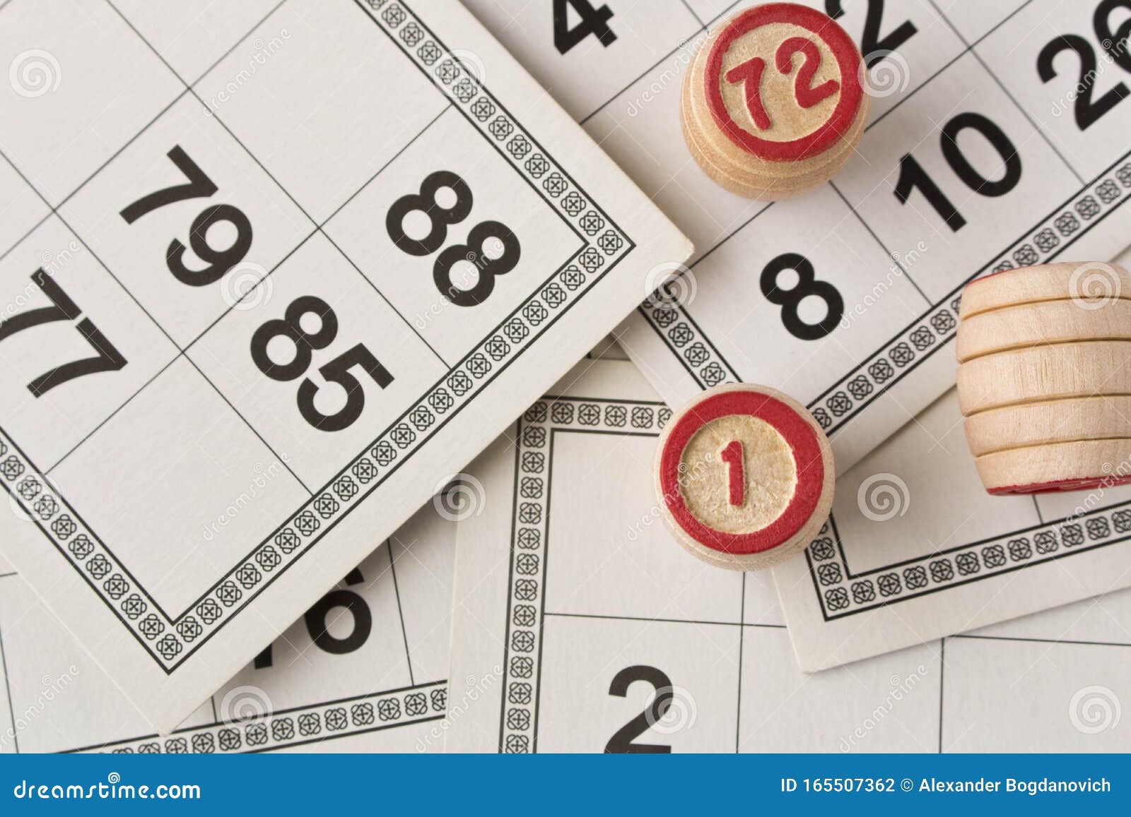 Play Bingo or Lotto. Concept of Board Games Stock Photo - Image of ...