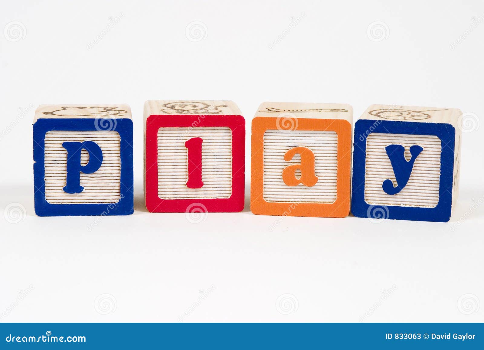 Play in blocks stock image. Image of wooden, blocks, caption - 833063