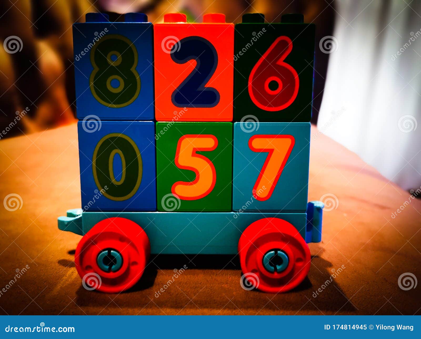 Play Blocks - Building Number Car Stock Image - Image of blocks, play ...