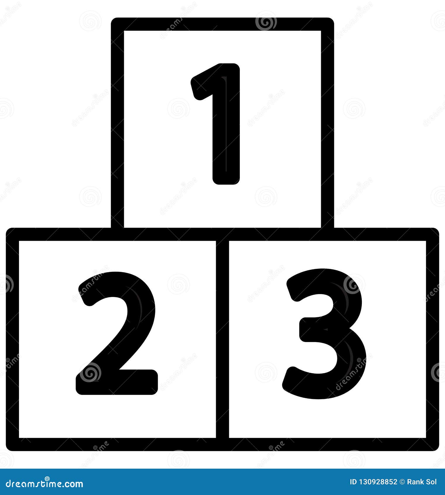 Play Blocks, Educational Blocks Isolated Line Vector Icon that Can Be ...