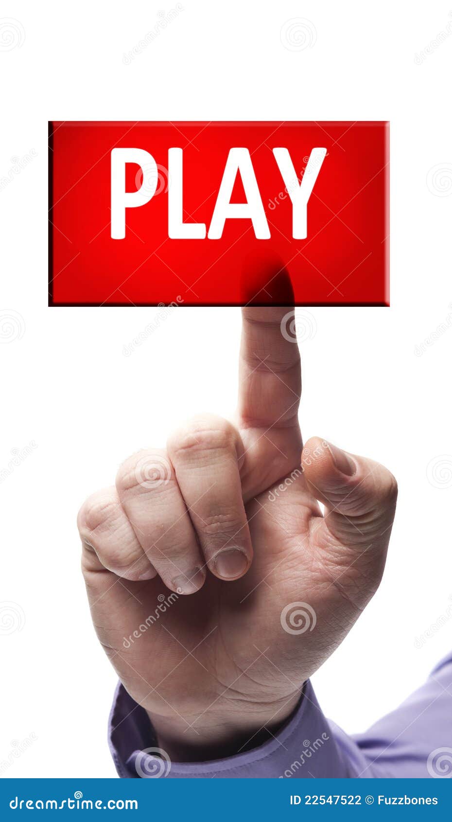 Play button stock photo. Image of male, control, button - 22547522