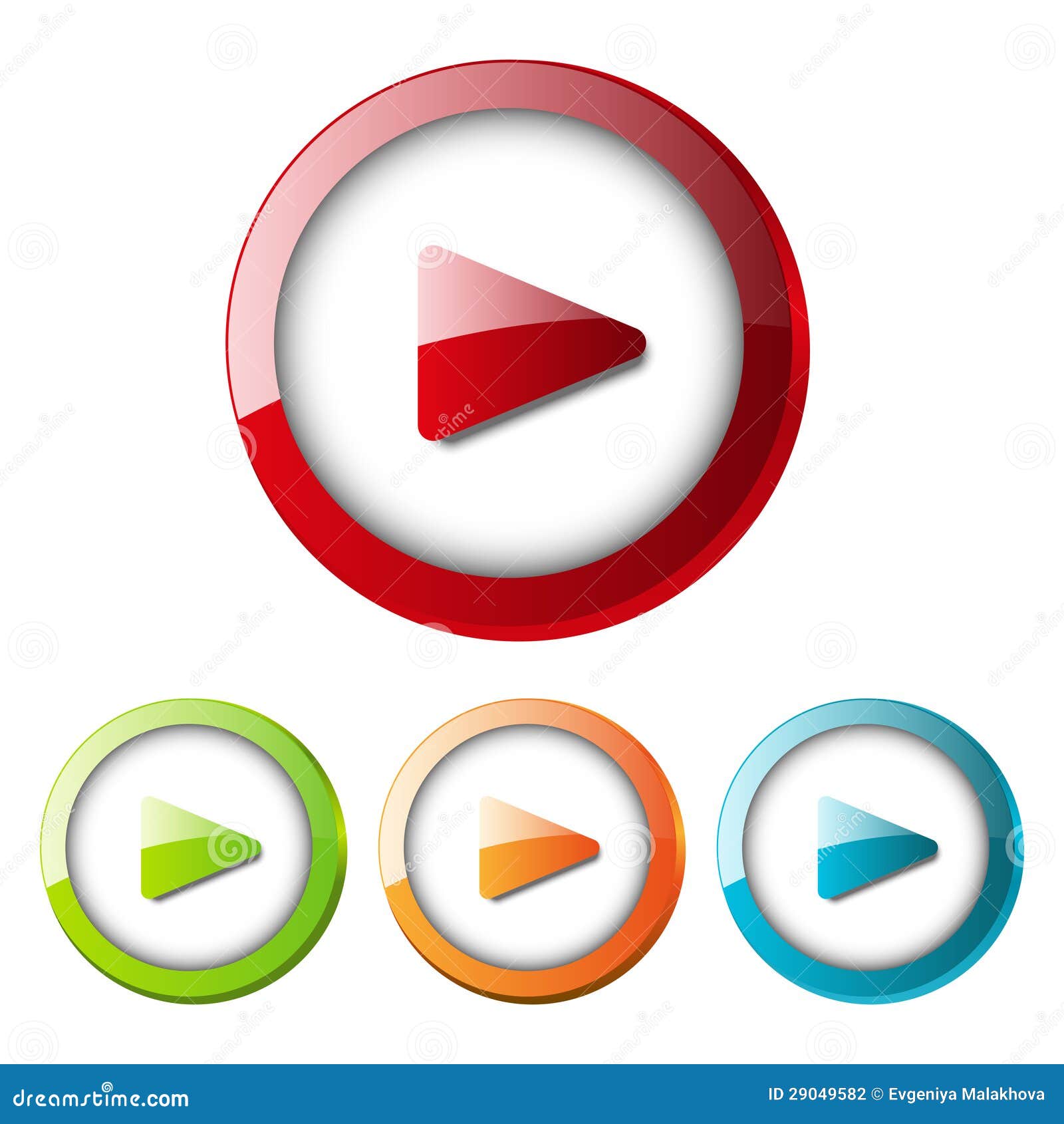 Play button stock vector. Illustration of abstract, music - 29049582