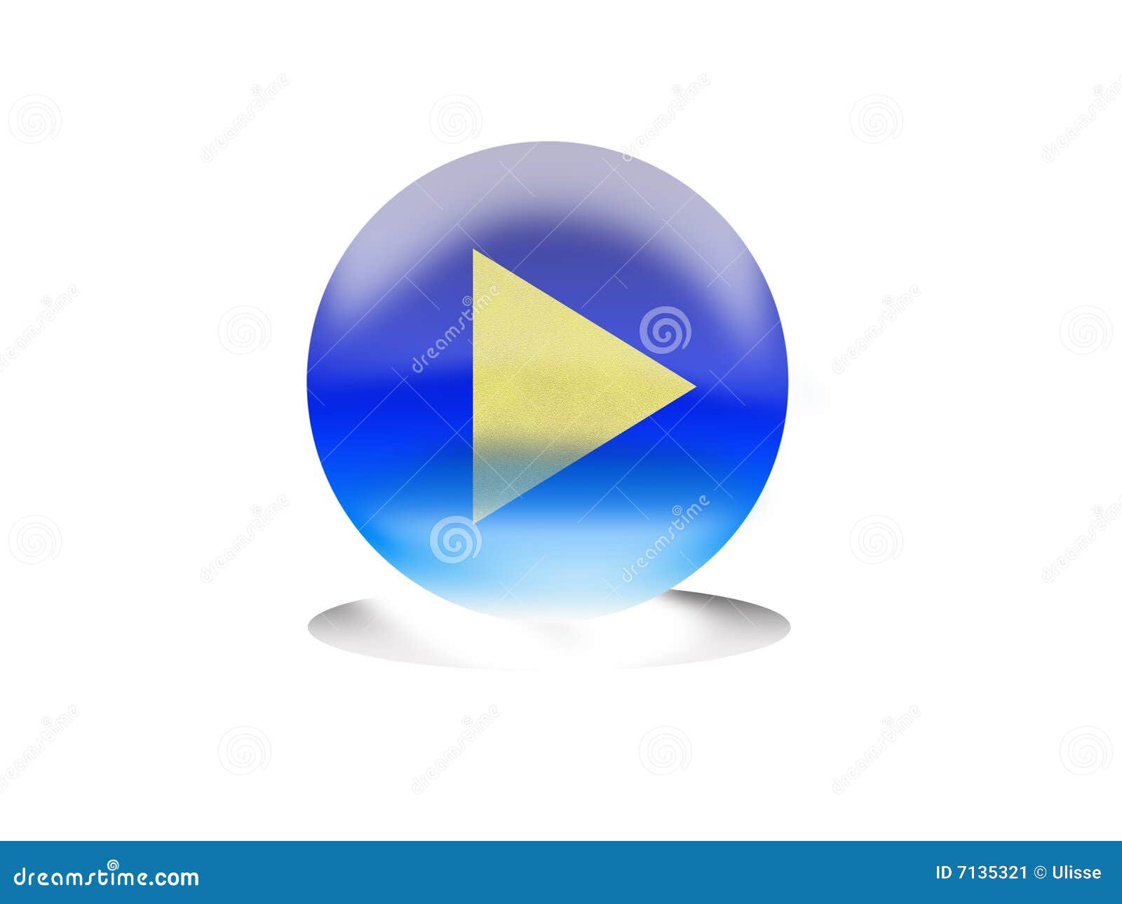 Play button stock illustration. Illustration of isolated - 7135321