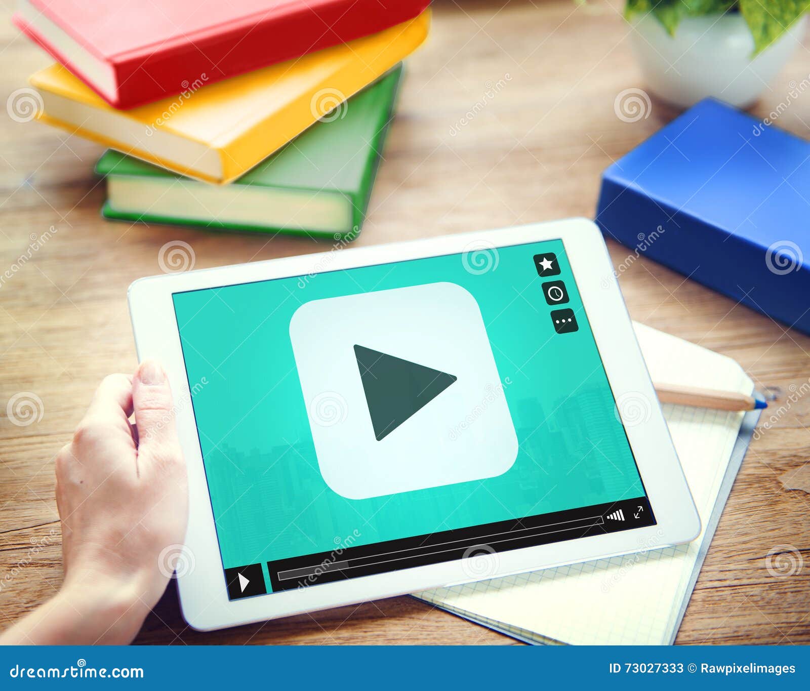 Play Button Audio Video Media Technology Concept Stock Image - Image of ...
