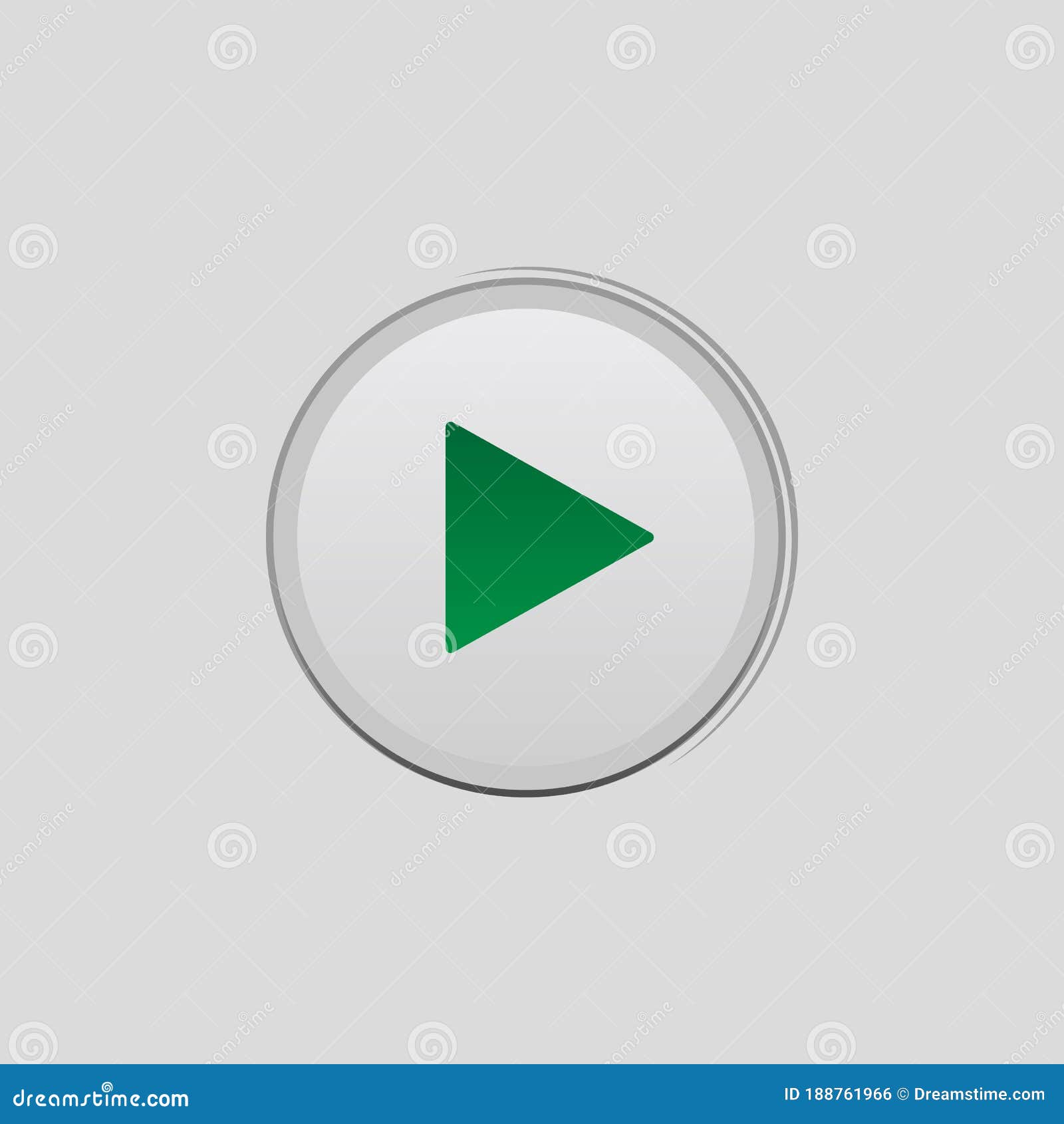 Play Button Colored Icon. Element of Player Buttons for Mobile Concept ...
