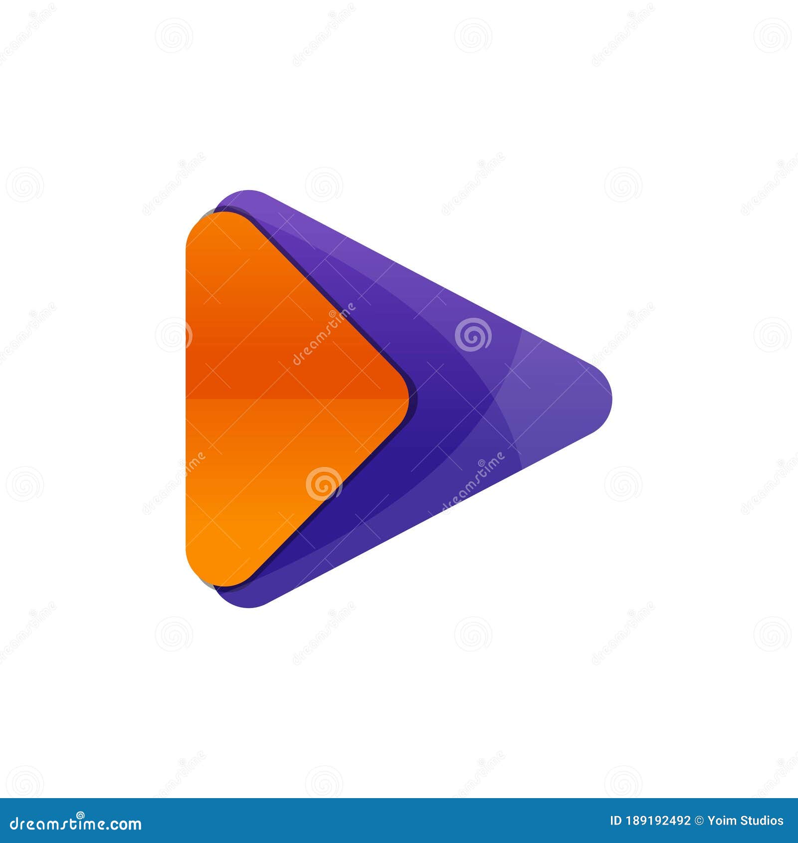 Play Button Colorful Vector Design Template Illustration Stock Vector ...