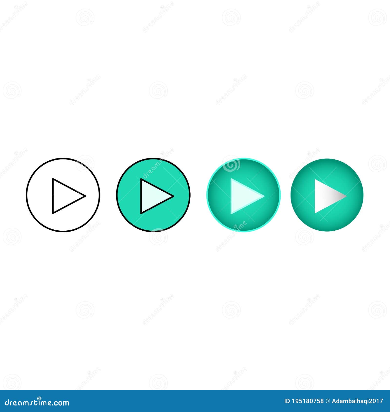 Play Button Design Flat, Play Button for Music, Video, Streaming ...