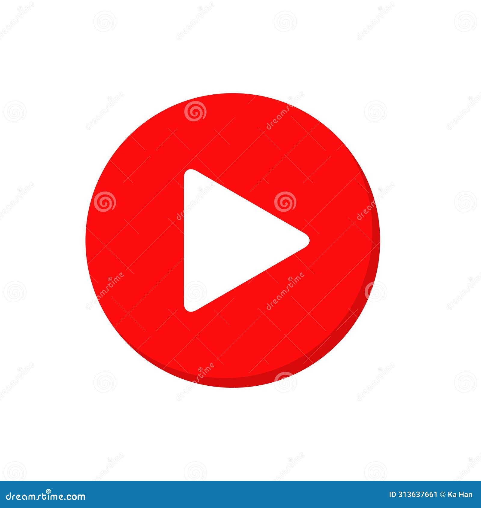 Play Button Icon Vector on Red Circle Stock Vector - Illustration of ... Play Button Icon Vector on Red Circle Stock Vector - Illustration of ...